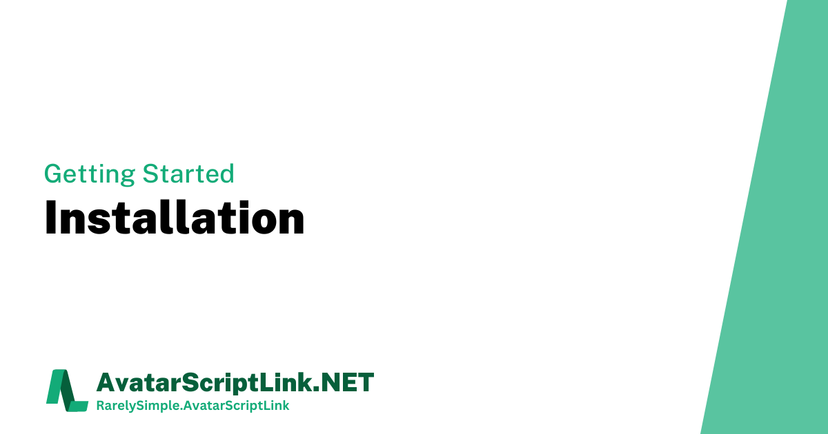 Installation | AvatarScriptLink by RarelySimple